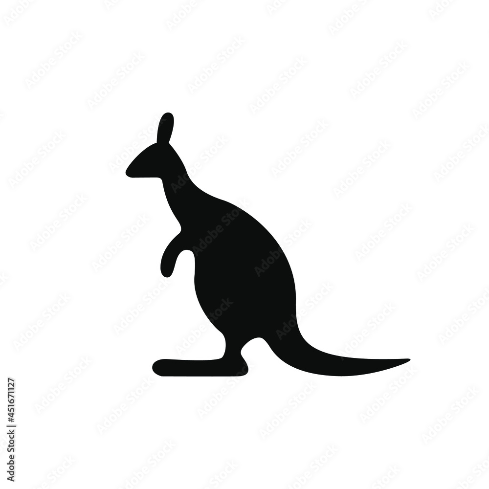Kangaroo icon vector png. Kangaroo icon for web design. Stock Vector ...