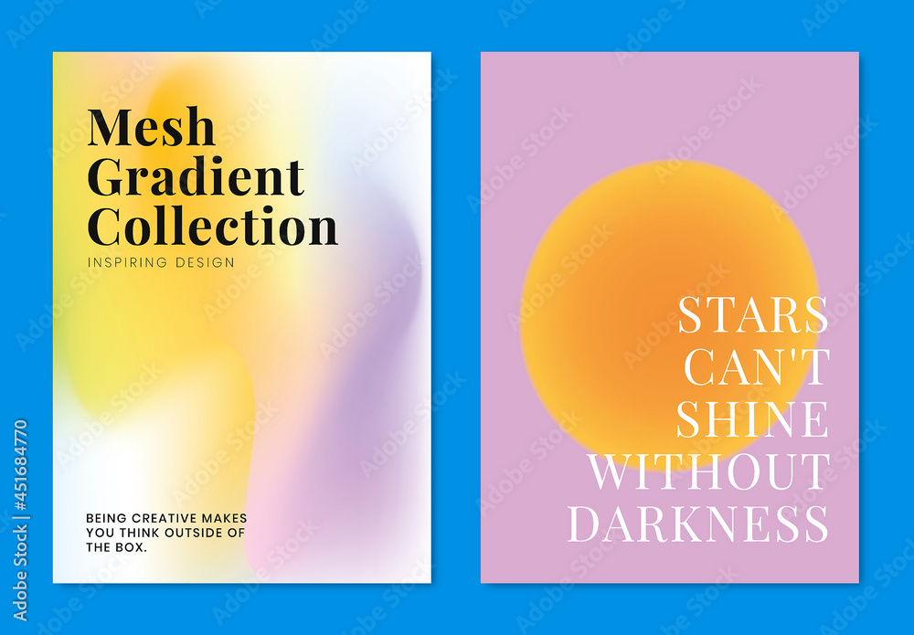 Mesh Gradient Flyer Template Stock Template | Adobe Stock