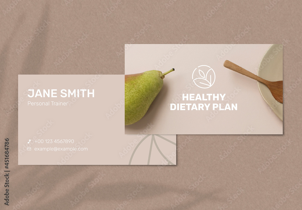 Nutritionist Business Cards