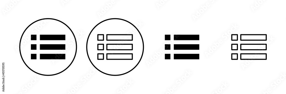 Menu Icon set. web menu icon. hamburger menu symbol Stock Vector ...
