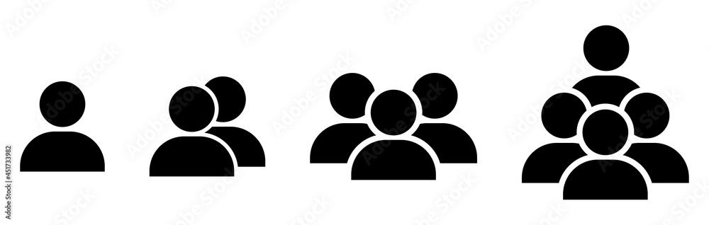 People Icons Black And White