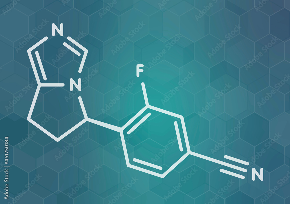 Osilodrostat Cushing's syndrome drug molecule, illustration Stock ...
