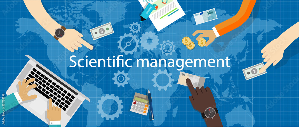 Vecteur Stock Scientific management a theory of management that ...