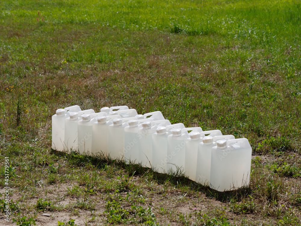 empty container canister for a set of drinking water Stock Photo ...