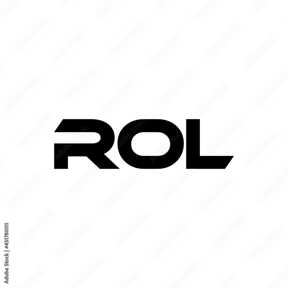 ROL letter logo design with white background in illustrator, vector ...