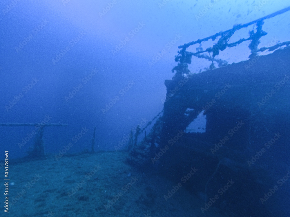 Wreck diving at Haven Wreck in the gulf of genova Photos | Adobe Stock