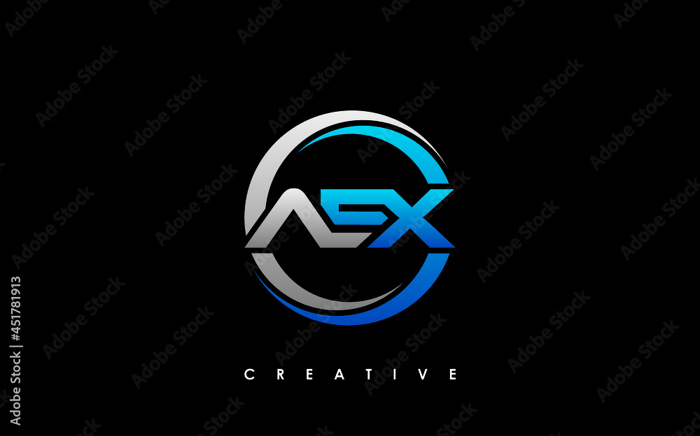 AEX Letter Initial Logo Design Template Vector Illustration Stock ...