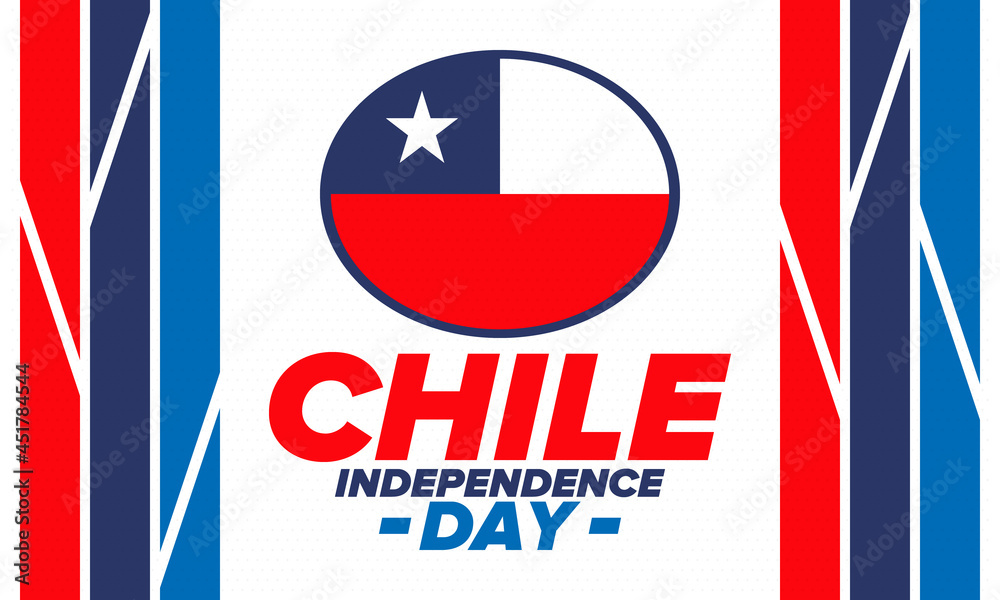 Chile Independence Day. Happy national holiday Fiestas Patrias. Freedom ...