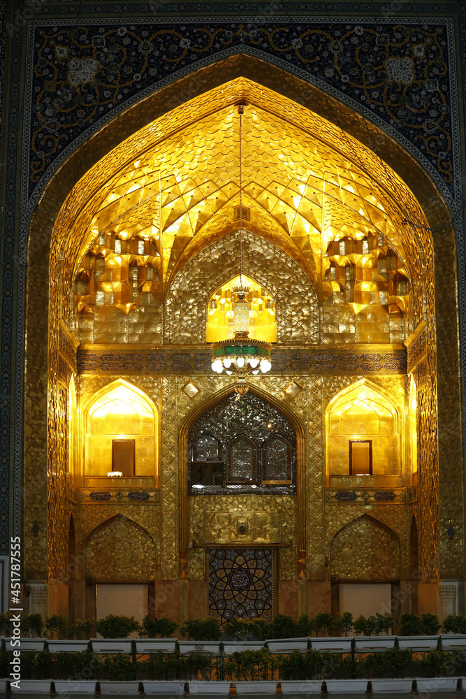 The shrine of Imam Ali bin Musa Al-Rida in Mashhad, Iran Stock Photo ...