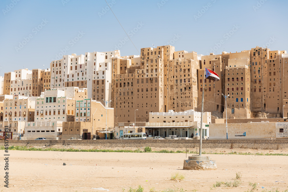 world heritage site "shibam hadramaut" that are ancient stone made ...