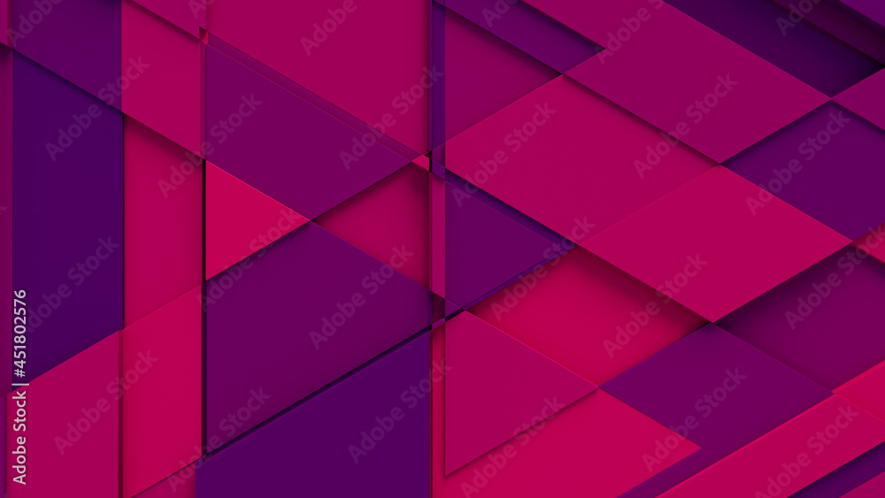 Pink and Purple Tech Background with a Geometric 3D Structure. Clean ...
