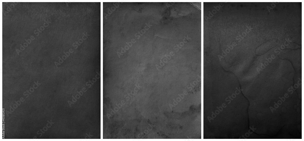 Paper black texture. Collection background template for design work ...