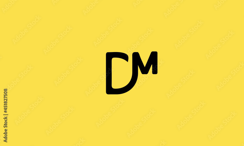DM vector is a unique vector with a simple design and black color with ...
