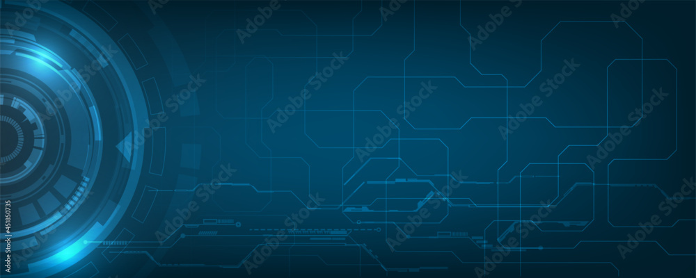 Hi tech digital element curve stage included glowing neon pedestal ...