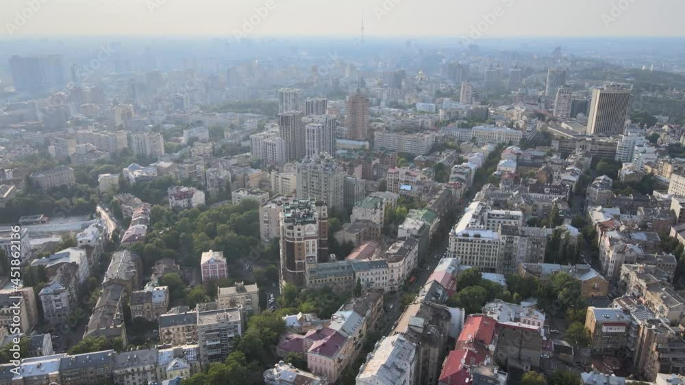 Aerial view of Kyiv during the day, Ukraine Stock Video | Adobe Stock