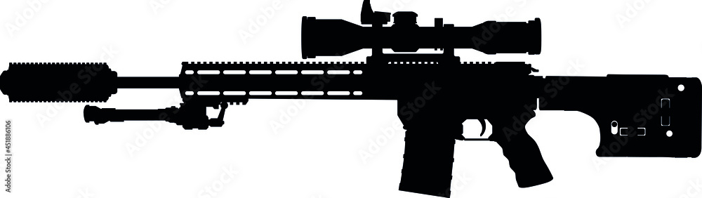 Canada C20 DMR is a 7.62×51mm NATO Semi-automatic rifle, sniper rifle ...