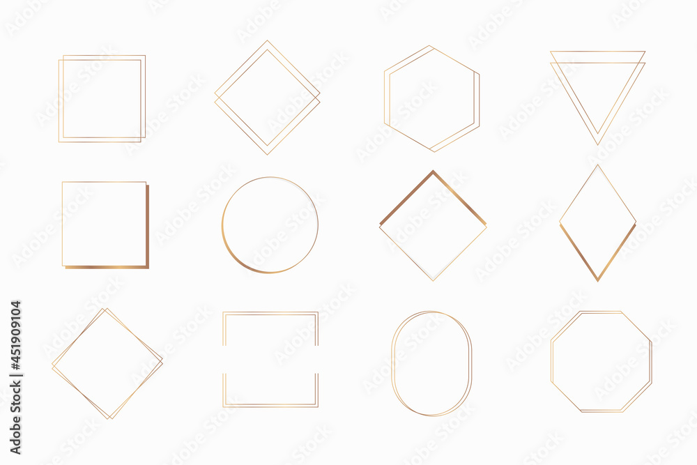 Collection of various frames template vector Stock Vector | Adobe Stock