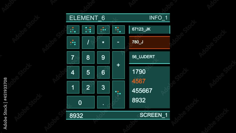 Futuristic interface/Digital screen keyboard/Ultra detailed abstract ...