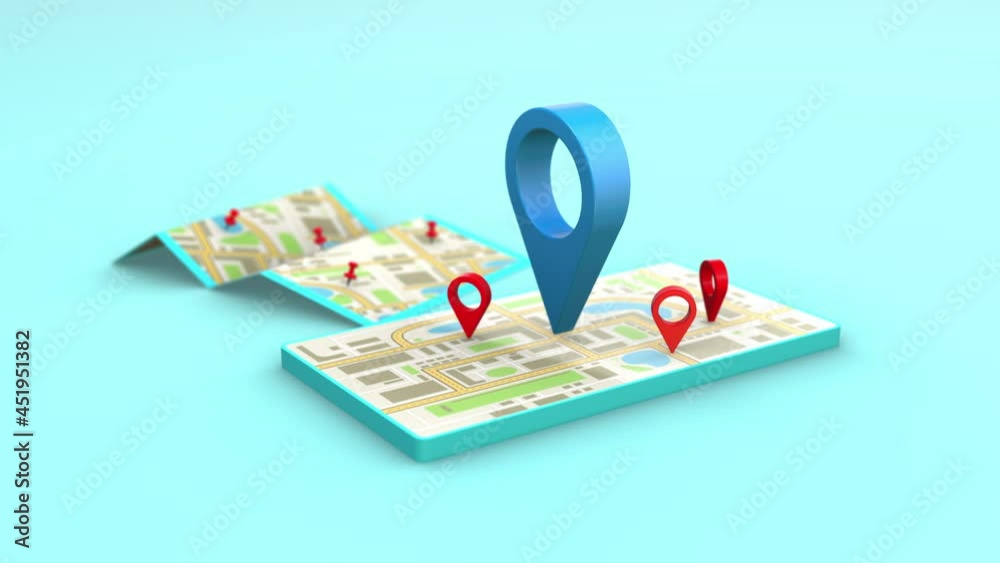 Smartphone locator mark of map city and location pin or navigation icon ...