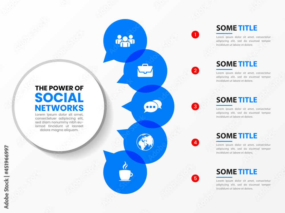 Infographic Template Social Media