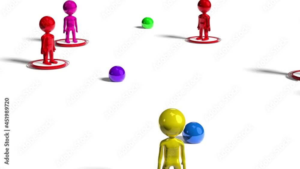 Social networking, Internet, communication concept - cartoon characters ...