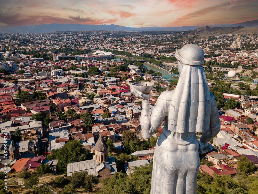 TBILISI, GEORGIA - AUGUST 7, 2021: Kartlis Deda (Mother of Georgia ...
