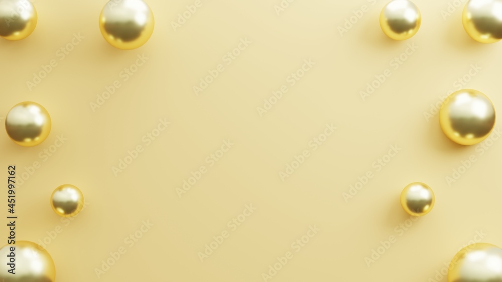 elegant background with realistic balloons gold. copy space gold ...