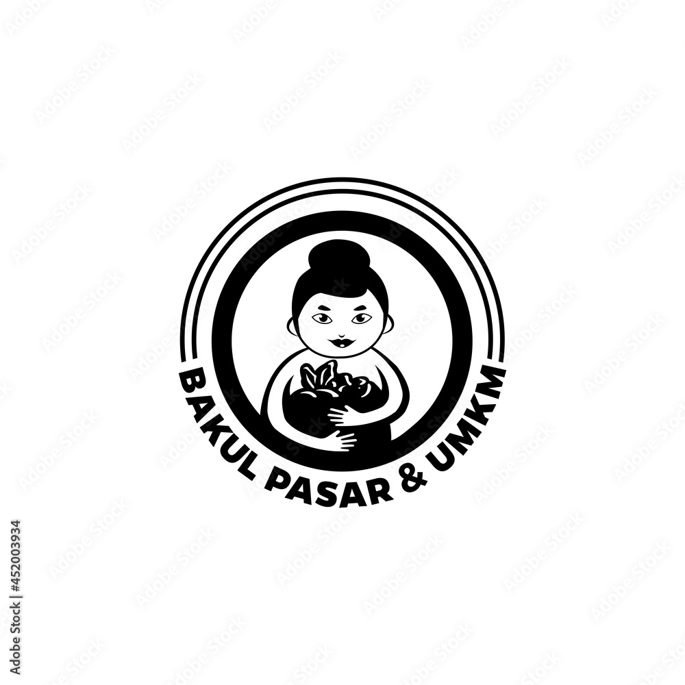 Market basket Logo Design Logos Vintages Stock Vector | Adobe Stock