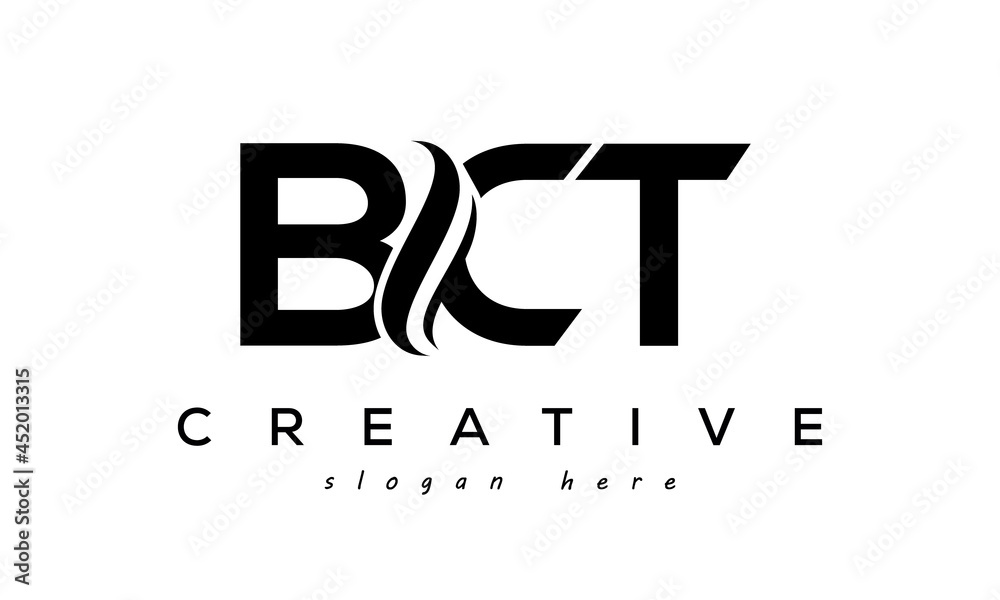 Letters BCT creative logo design vector Stock Vector | Adobe Stock
