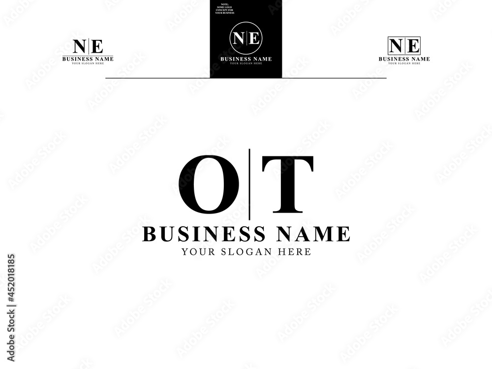 Letter OT Logo, Monogram ot logo icon vector with Abstract O&T simple ...
