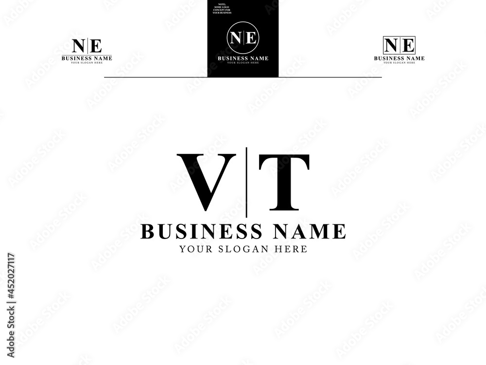 Letter VT Logo, Monogram vt logo icon vector with Abstract V&T simple ...