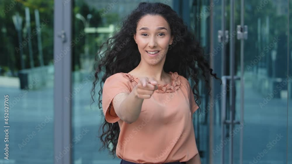 Hispanic woman ethnic friendly emotional lady girl female model ...