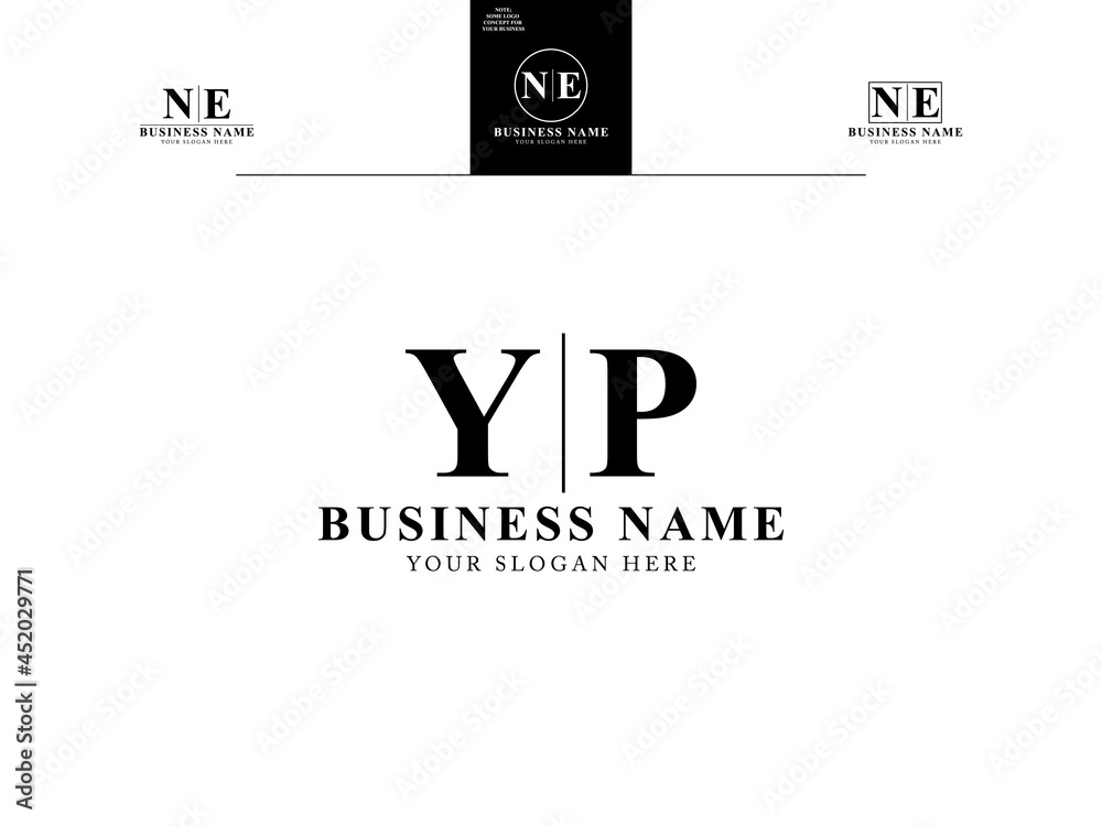 Letter YP Logo, Monogram yp logo icon vector with Abstract Y&P simple ...