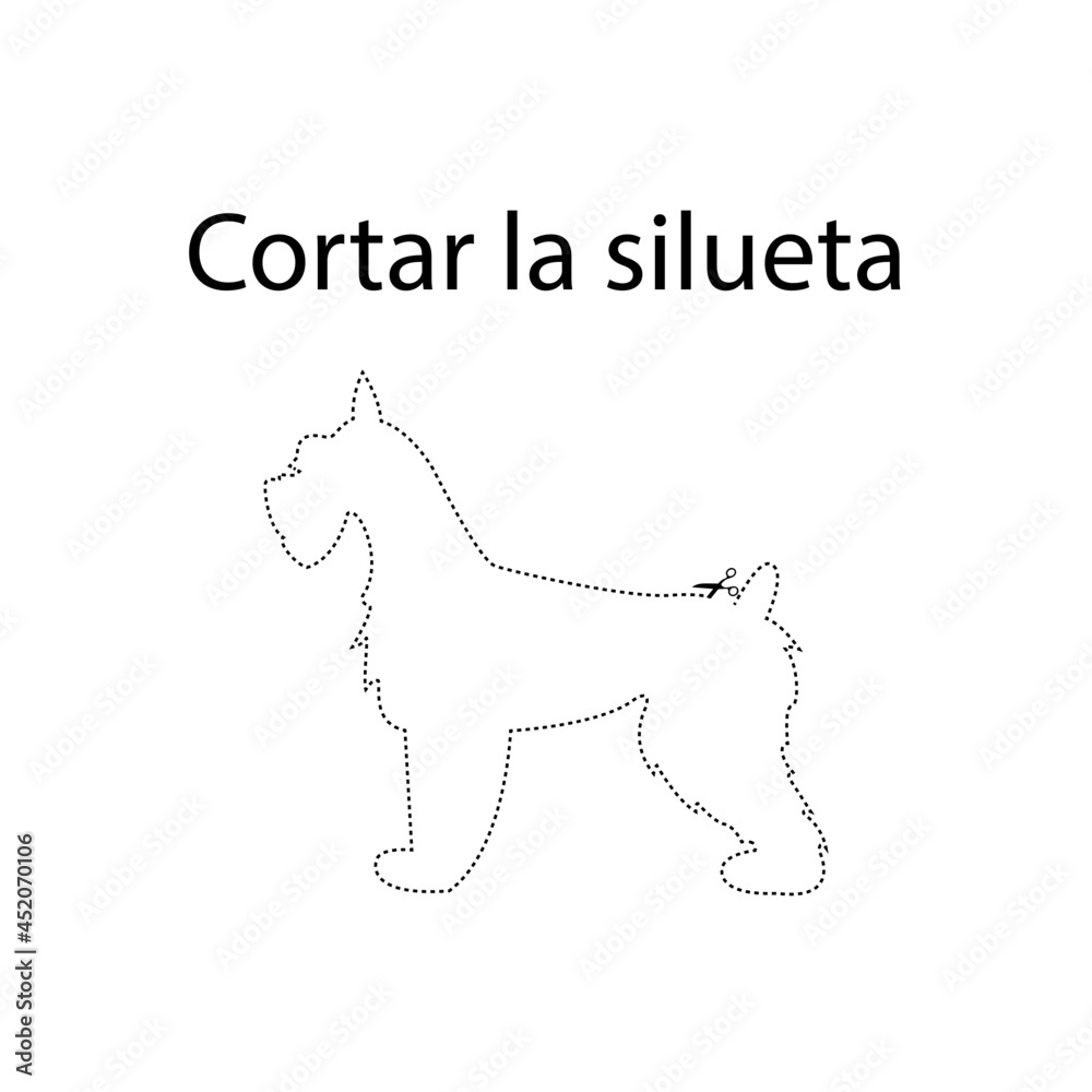 perro para recortar. cortar Stock Vector | Adobe Stock