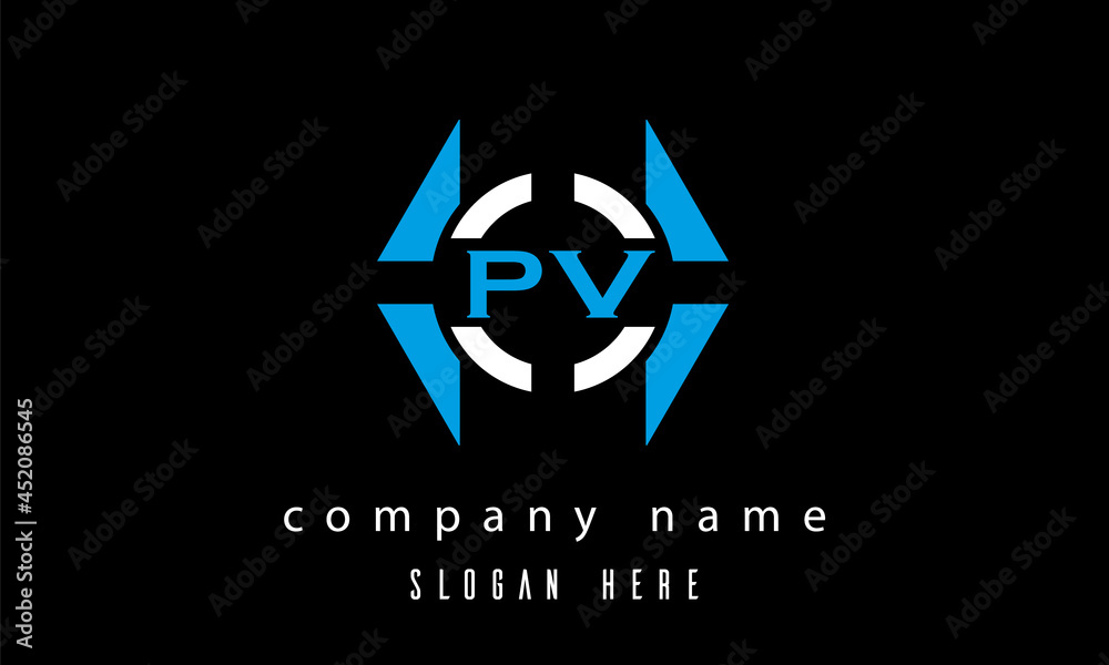 PV creative game logo vector Stock Vector | Adobe Stock