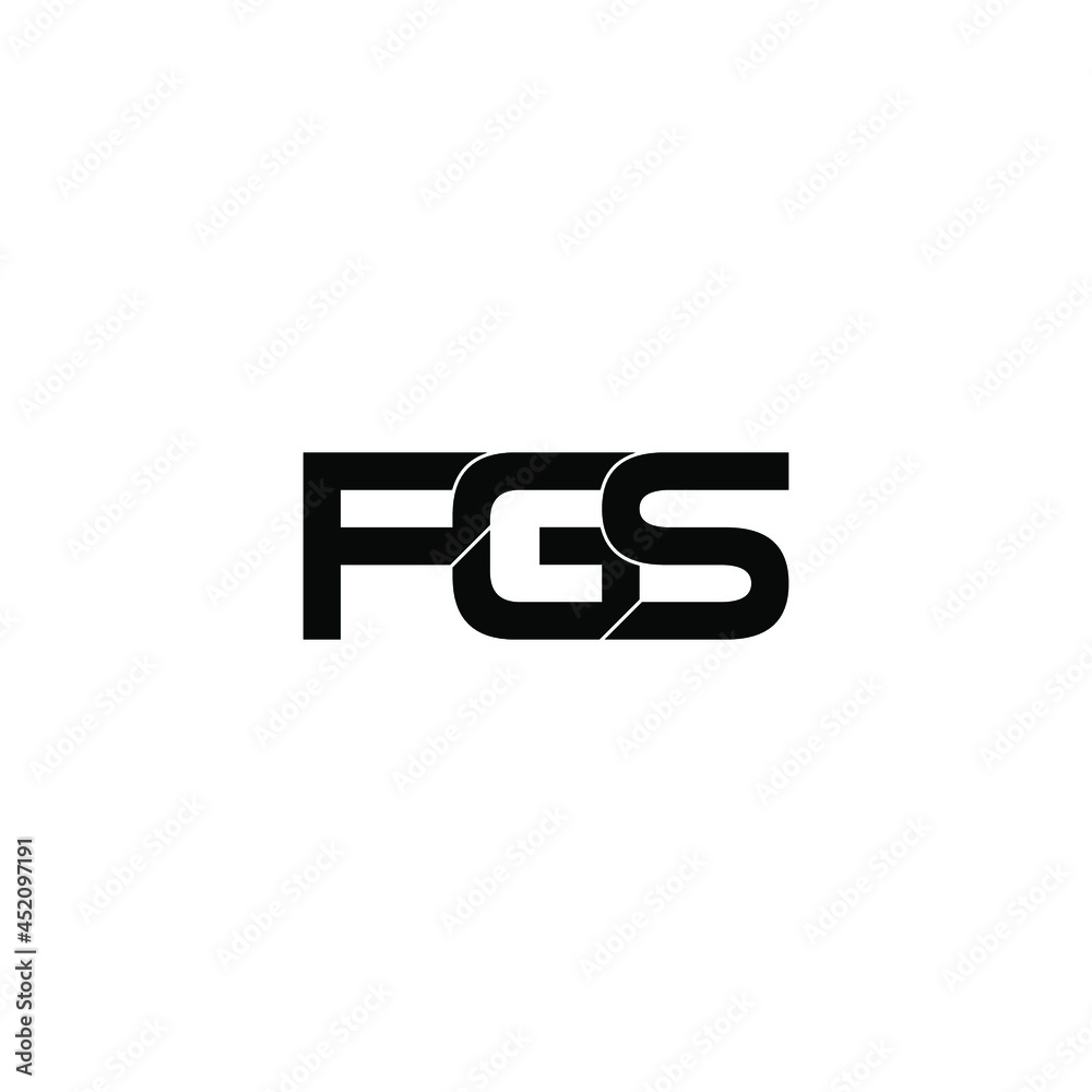 fgs letter initial monogram logo design Stock Vector | Adobe Stock