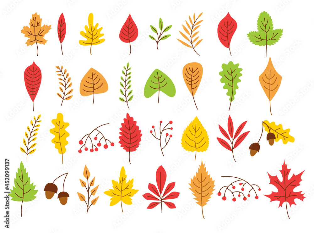 Borwn Cartoon Leaf