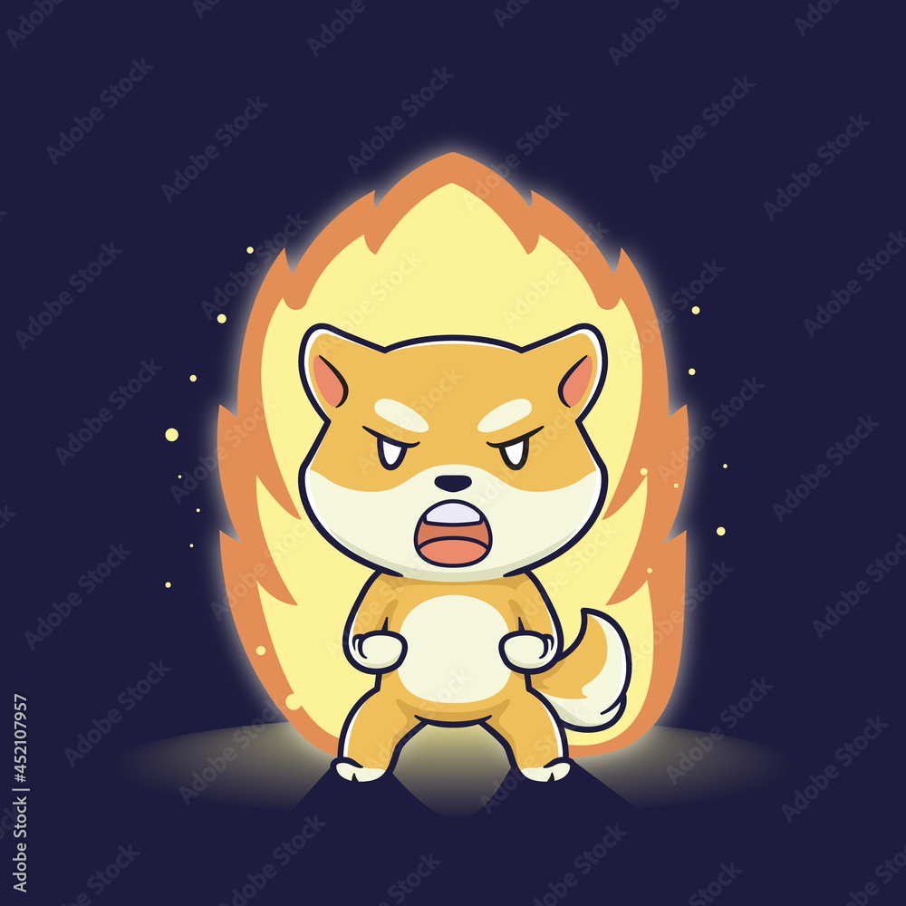Shiba Inu Puppy Angry