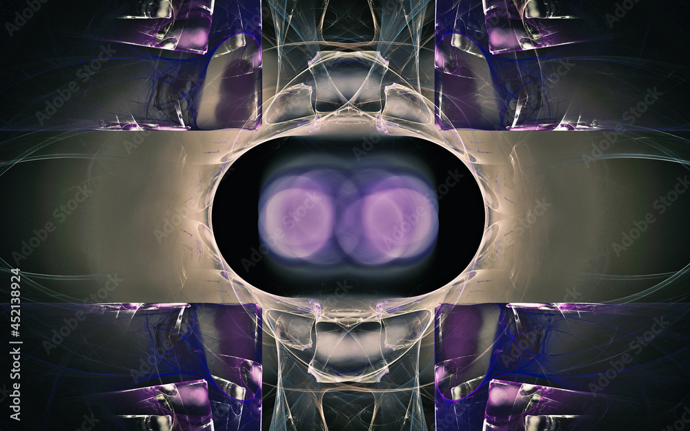 digital generated image in the form of abstract geometric shapes of ...