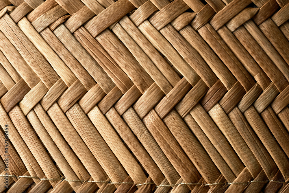 Textura de palha trançada em macro Stock Photo | Adobe Stock