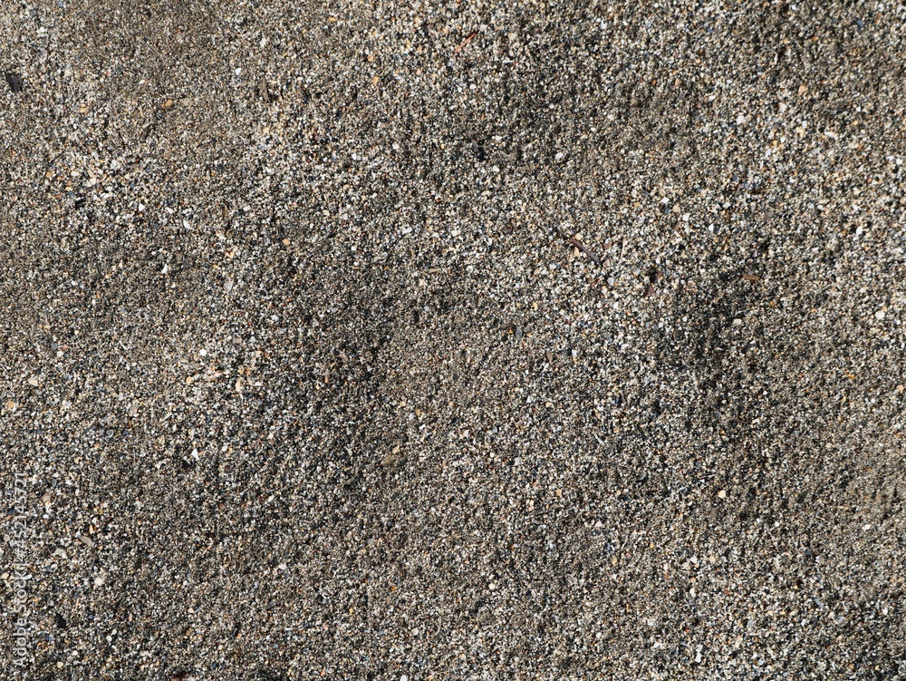 sandy background full frame, river sand from small stones of different ...
