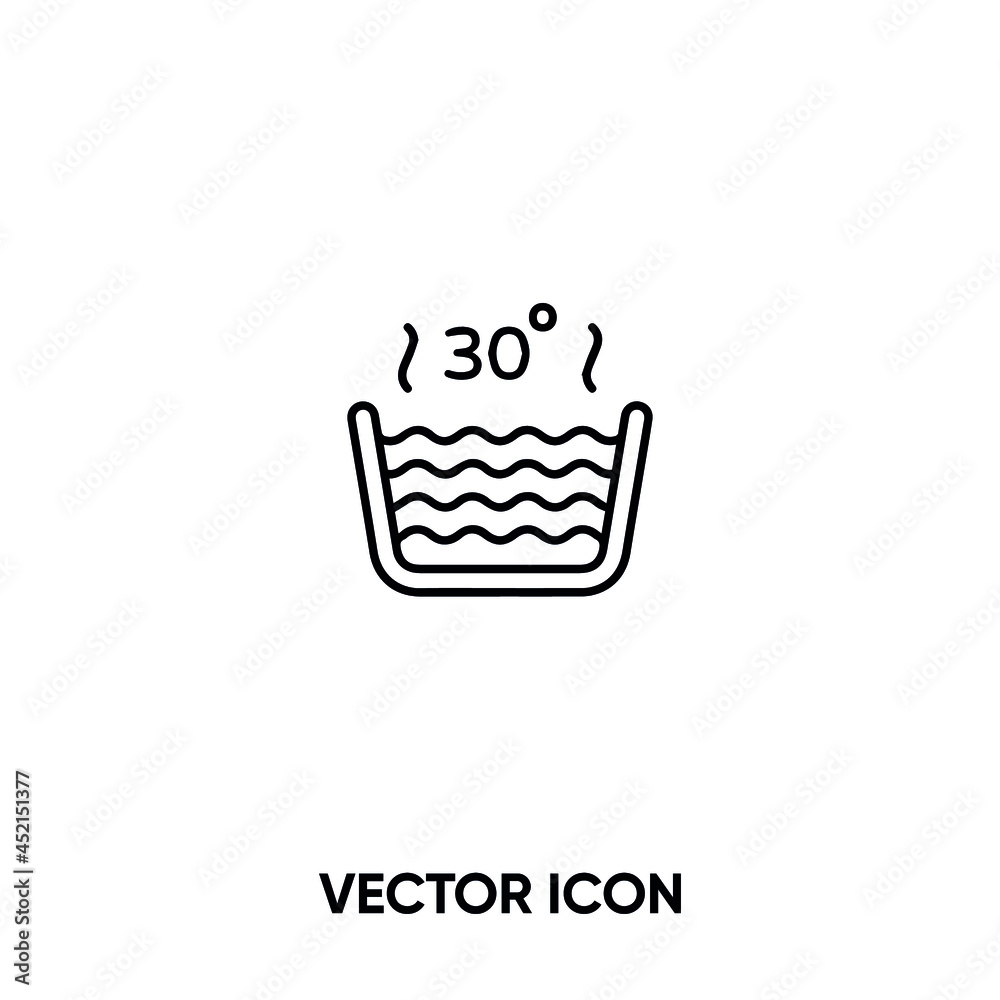 Wash clothes vector icon. Modern, simple flat vector illustration for ...
