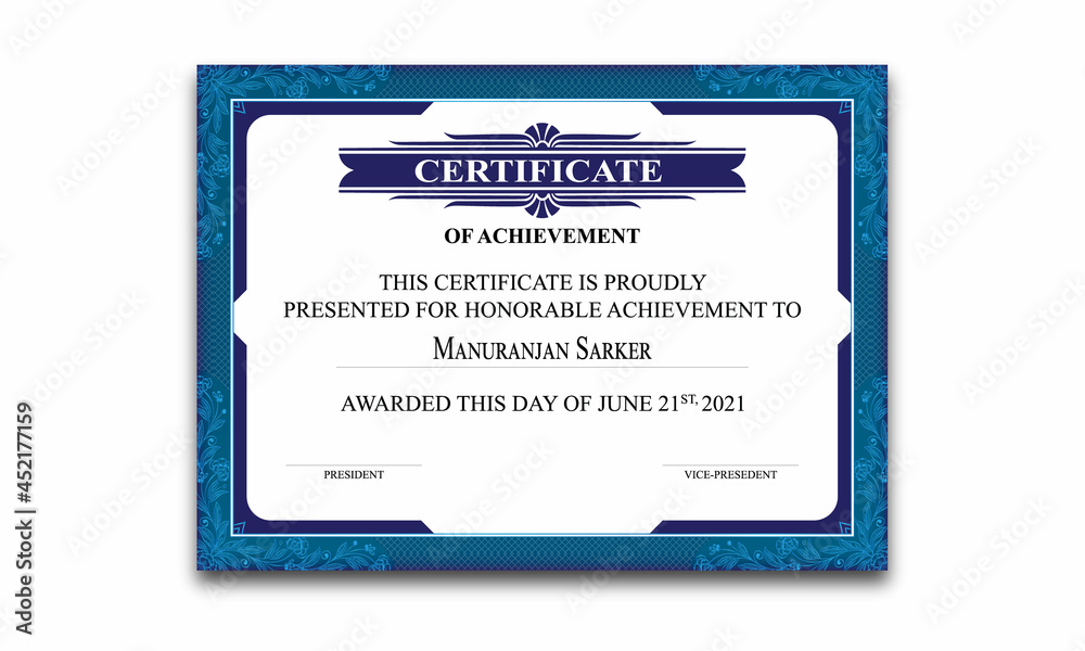 colorful certificate border template-vector, eps file free download ...