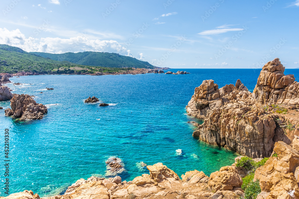 Crystal clear waters of Li Cossi beach, Sardinia Stock Photo | Adobe Stock