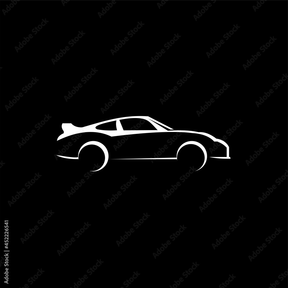 car icon white vector illustration car logo inspiration Stock Vector ...