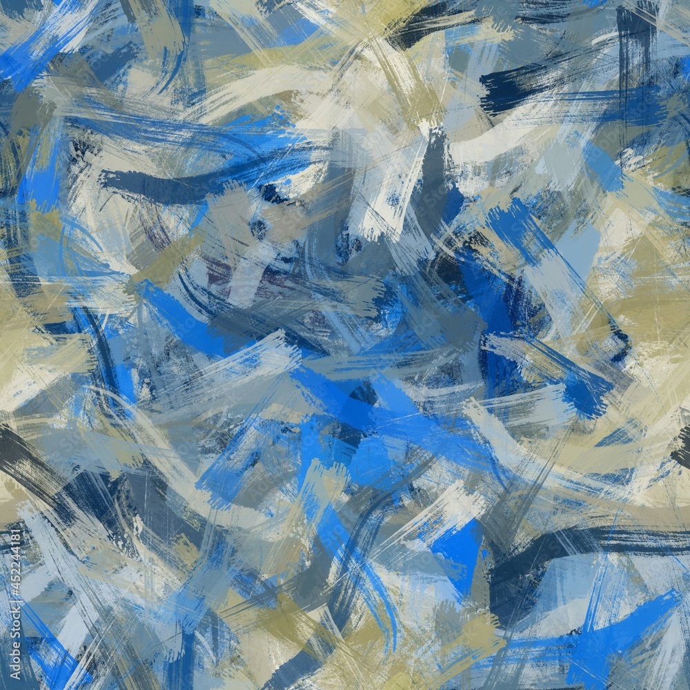 Seamless random faux digital paint stroke pattern print. High quality ...