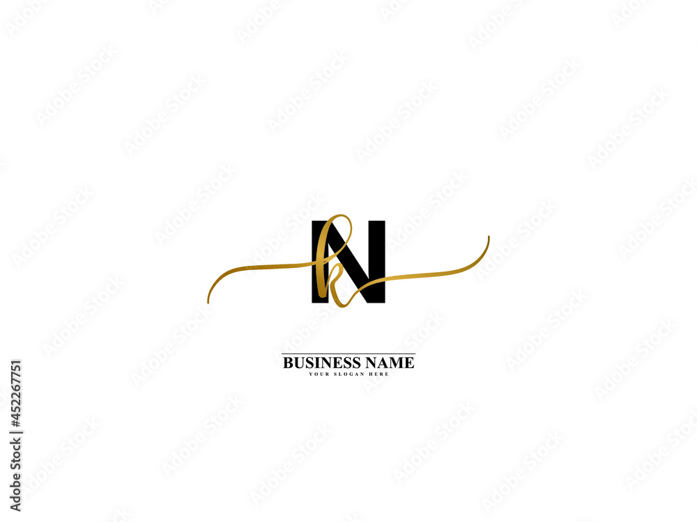 Letter NK Logo, creative nk kn signature logo for wedding, fashion ...