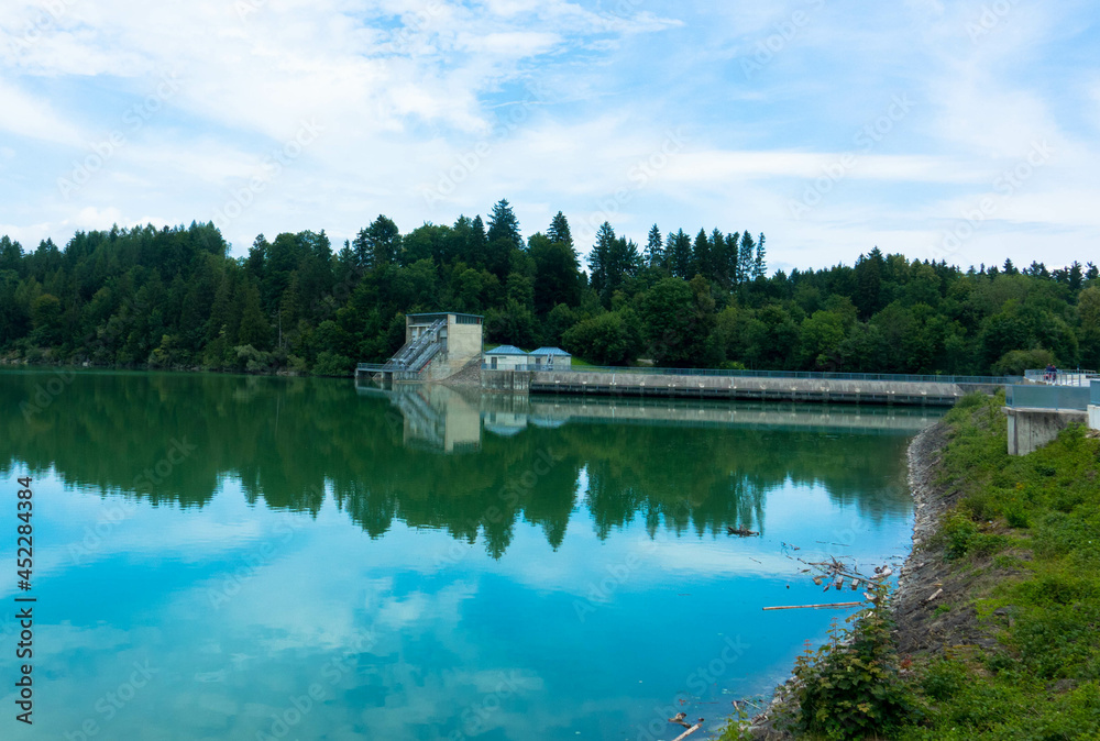 The largest hydropower station is at the scenic Forggensee reservoir ...