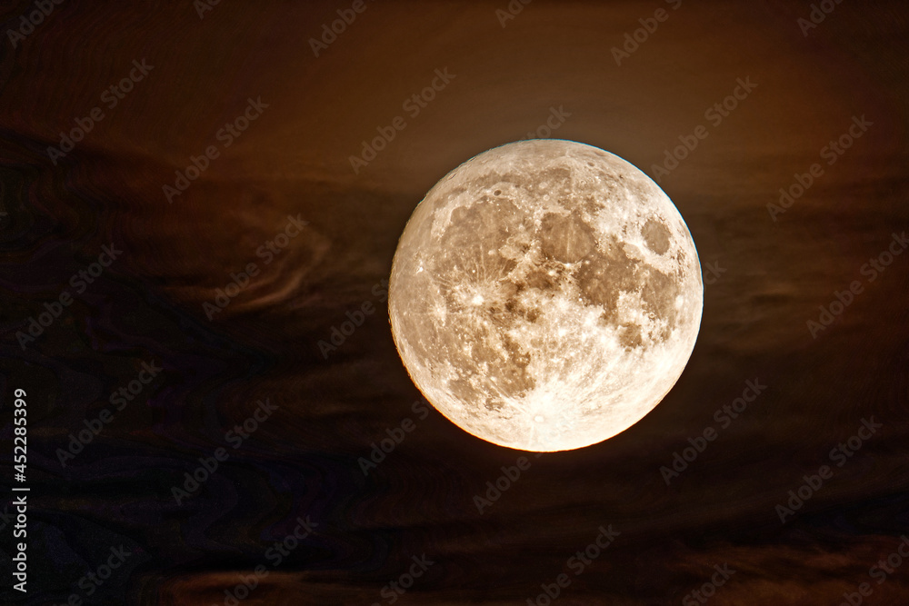 Vollmond als Detailafnahme Stock Photo | Adobe Stock