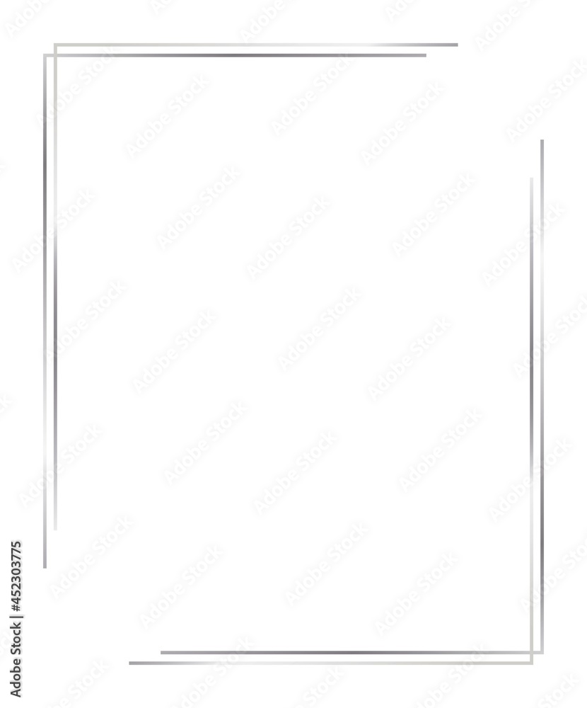 Vector of Simple Silver Border Stock Vector | Adobe Stock
